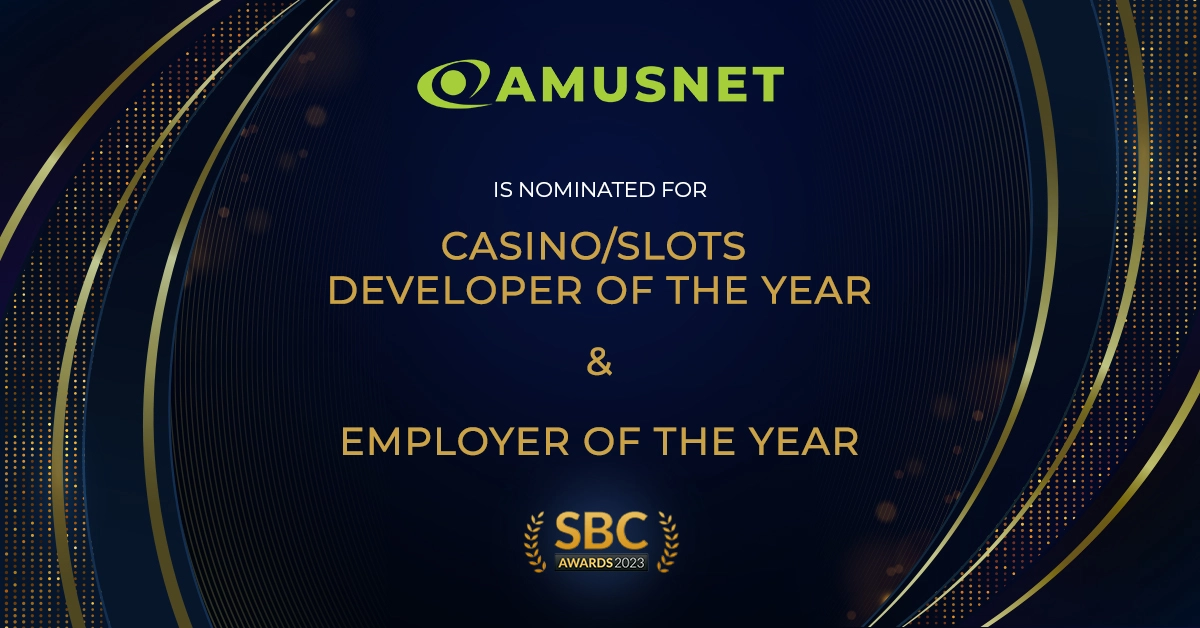 Amusnet announces two nominations at SBC Awards 2023