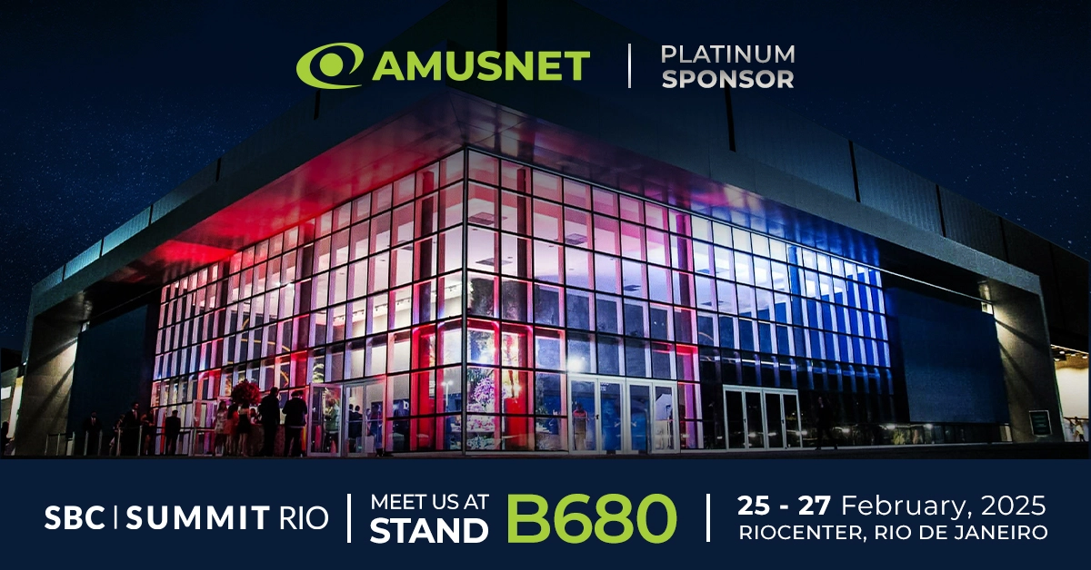 Amusnet Takes Center Stage as Platinum Headline Sponsor at SBC Rio 2025